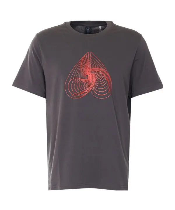 Moose Knuckles Graphic Printed Crewneck T-shirt - Cement