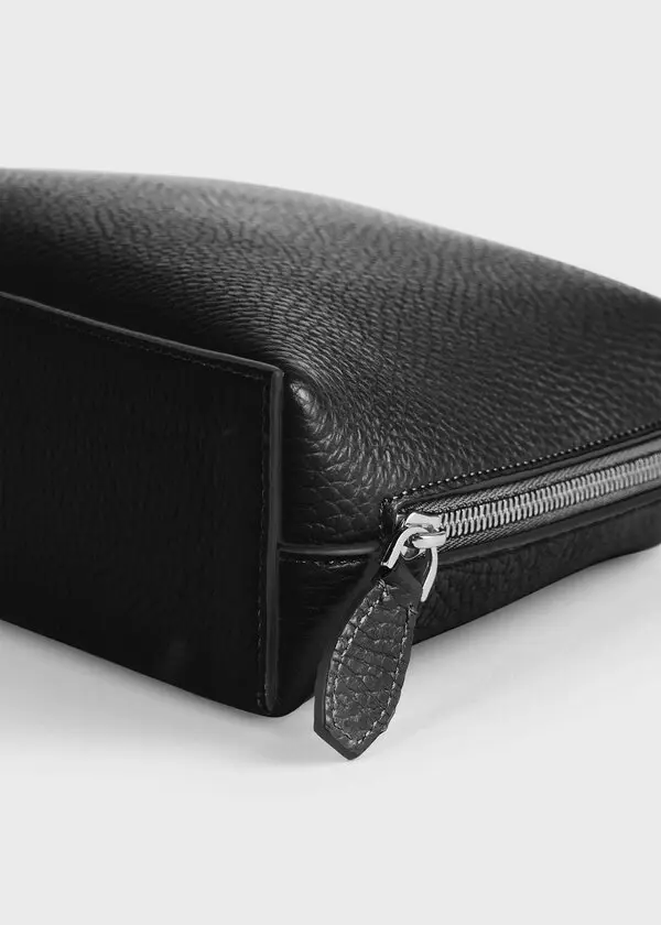 TOTEME Curved Zip Leather Clutch