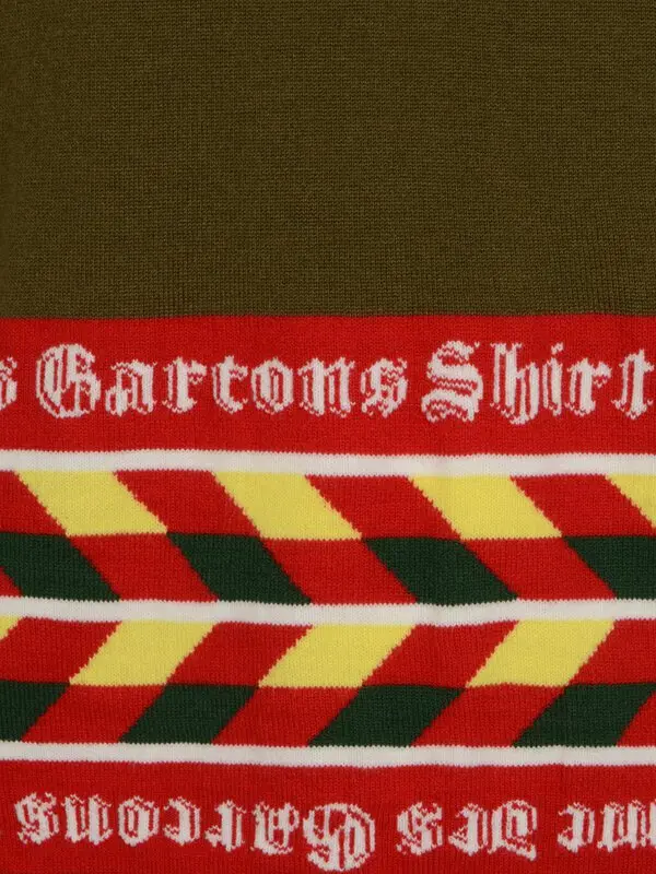 Comme Des Garçons Long Sleeve Crewneck Jumper With Graphic Detail