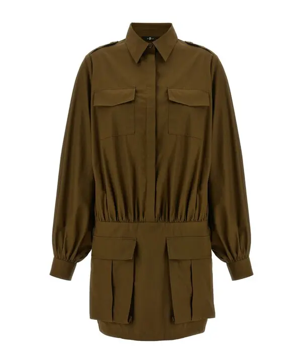 7 For All Mankind Utility Mini Shirt Dress