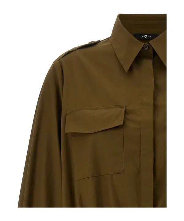 7 For All Mankind Utility Mini Shirt Dress