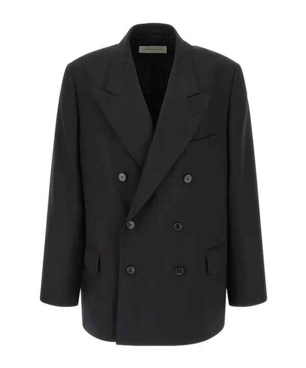 Dries Van Noten Oversized Double-breasted Boiser Blazer - Black