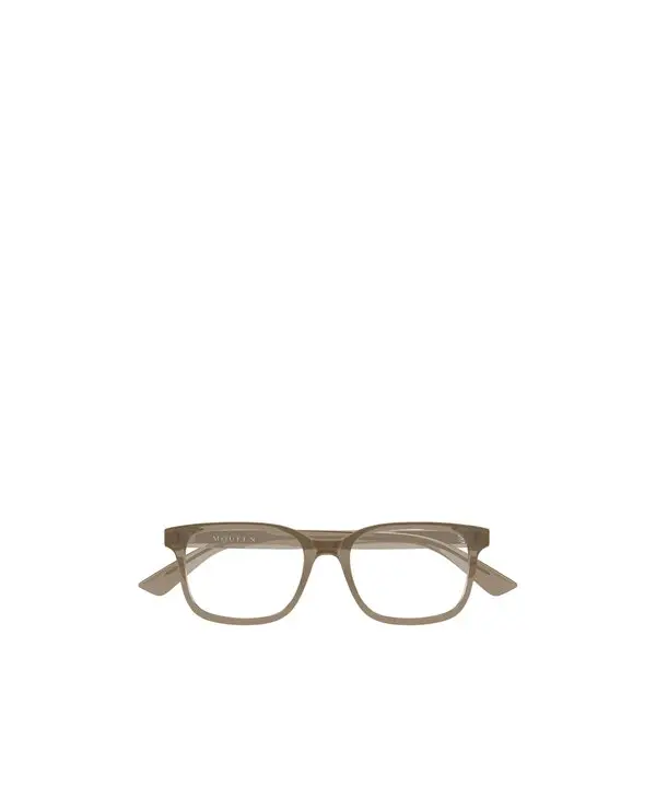Alexander McQueen Square Frame Glasses - Brown