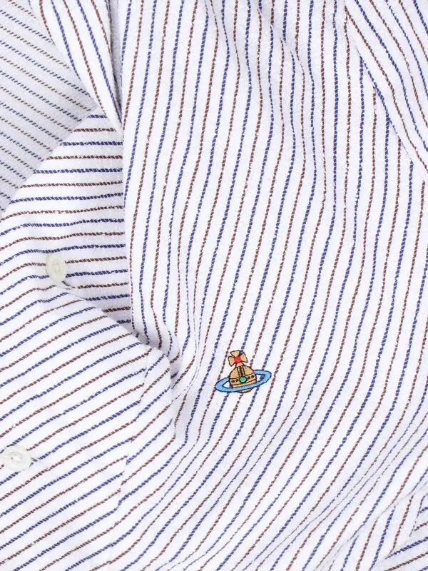 VIVIENNE WESTWOOD Striped Buttoned Shirt - White