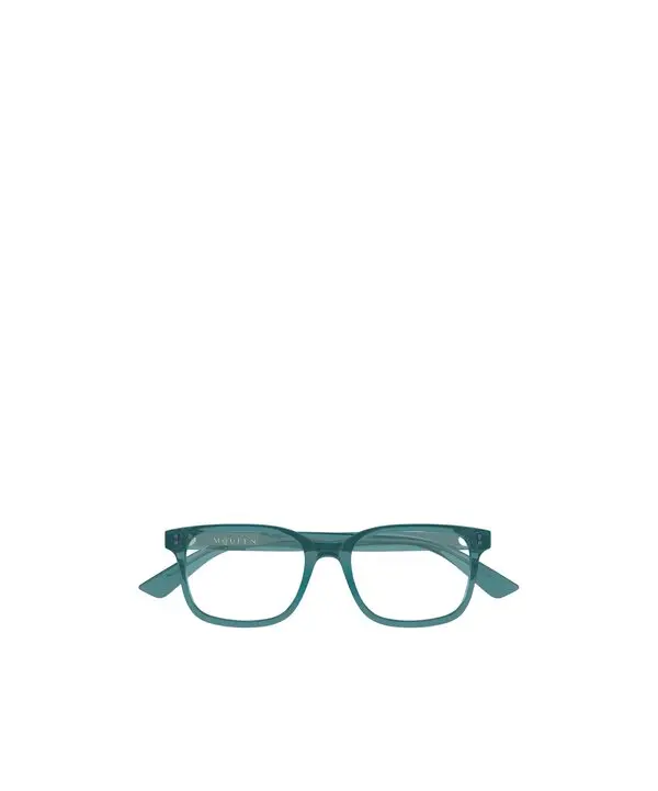Alexander McQueen Square Frame Glasses - Blue