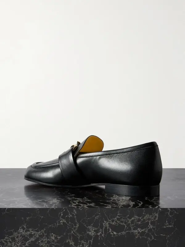 Proenza Schouler Leather Loafers With Monogram Detail
