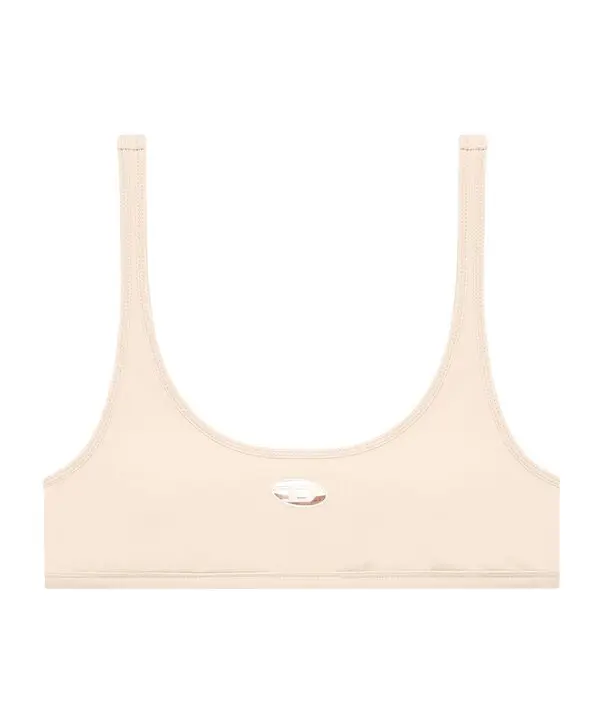 DIESEL® Chelsea-utlt Logo Cut-out Sports Bra - Nude