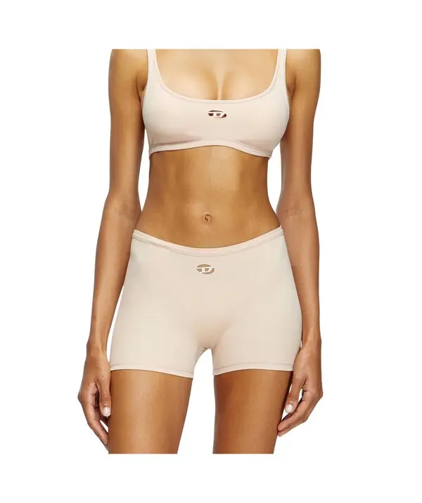 DIESEL® Chelsea-utlt Logo Cut-out Sports Bra - Nude