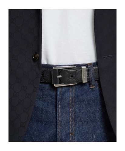 Gucci Embossed Gg Buckle Belt
