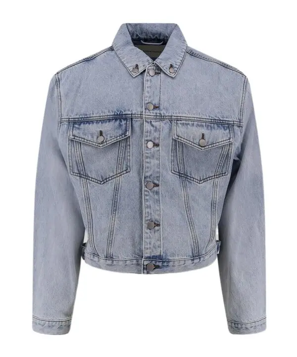 ENTIRE STUDIOS Shrunken Denim Jacket - Gray