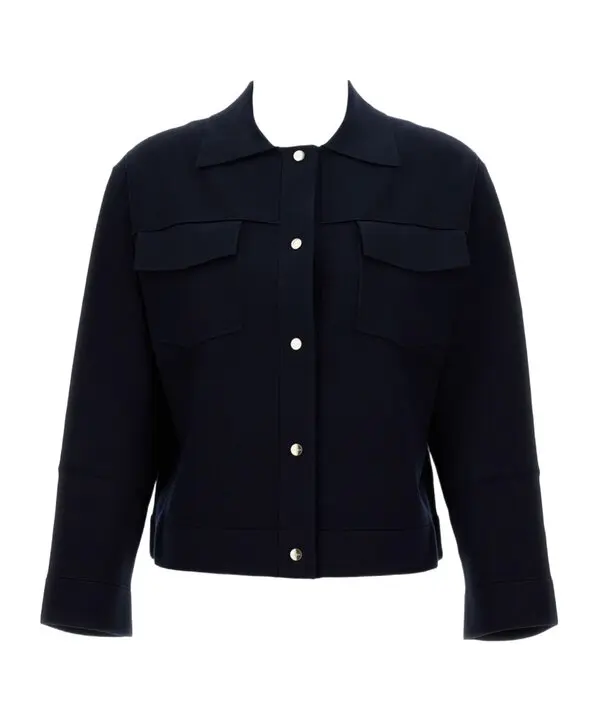 Max Mara Long Sleeve Casual Jacket With Chest Pockets