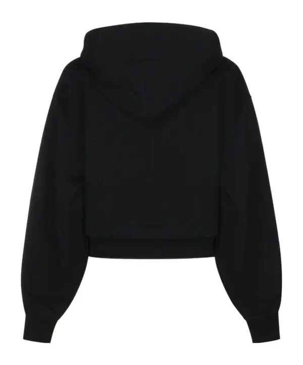 Alexander Wang Embellished Drawcord Zip-up Hoodie - Black