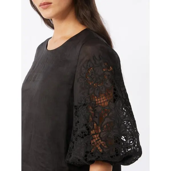 Max Mara Ordine Broderie Anglaise T-shirt - Black