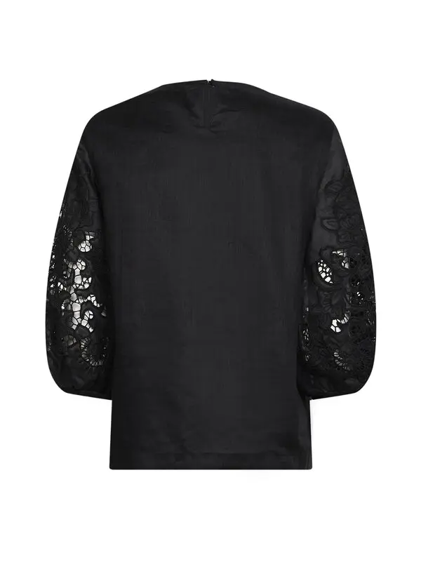 Max Mara Ordine Broderie Anglaise T-shirt - Black
