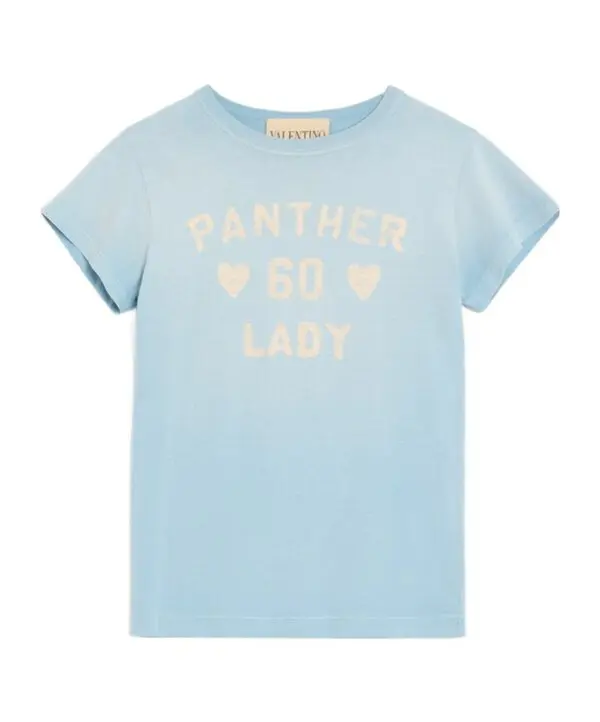 Valentino Garavani Crewneck T-shirt With Graphic Print - Blue