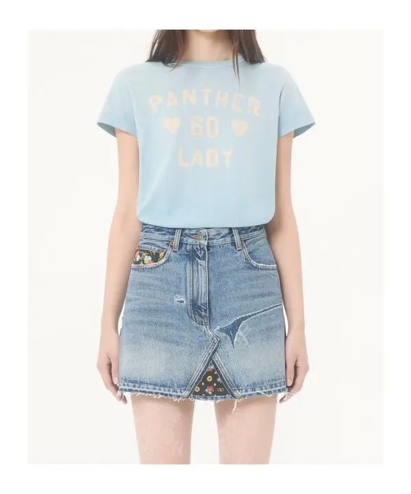 Valentino Garavani Crewneck T-shirt With Graphic Print - Blue