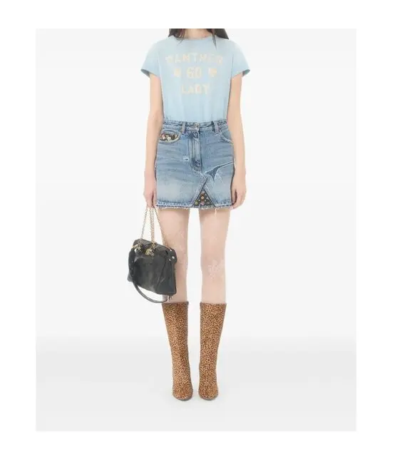 Valentino Garavani Crewneck T-shirt With Graphic Print - Blue
