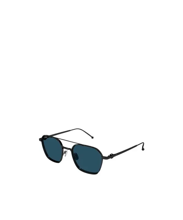 Cartier Geometric Frame Sunglasses - Blue