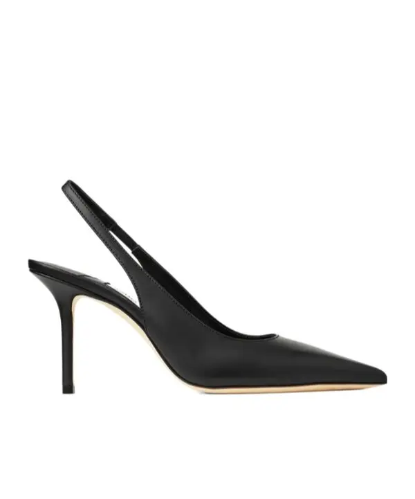 JIMMY CHOO Love Pointed Slingback Court Pumps - Black