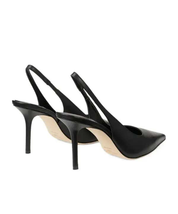 JIMMY CHOO Love Pointed Slingback Court Pumps - Black