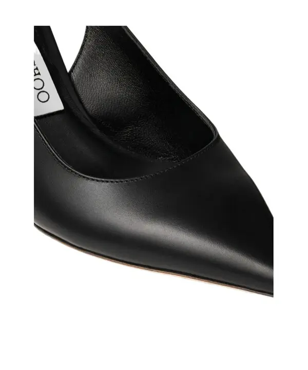 JIMMY CHOO Love Pointed Slingback Court Pumps - Black