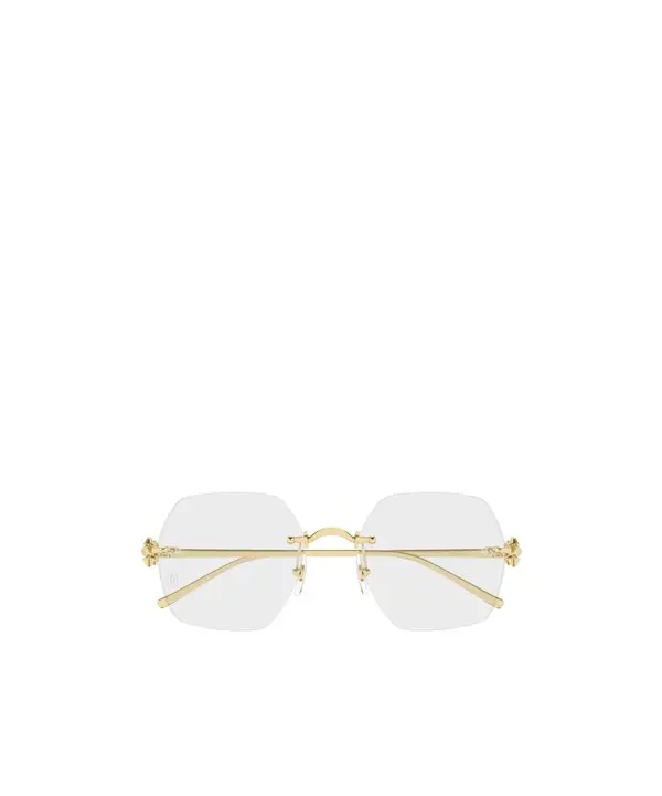 Cartier Rimless Geometric Eyeglasses - Golden