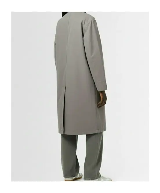 Carhartt Work In Progress Long Casual Jacket With Button Closure And Logo Detail