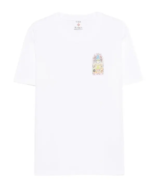 Casablanca Tennis Landscape Oversized T-shirt - White