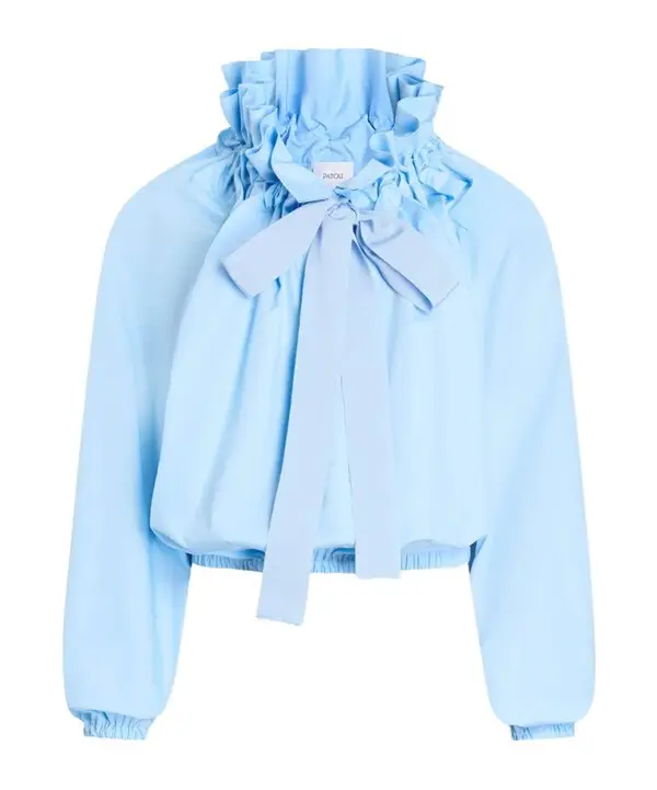 PATOU Voluminous Ruffled Ribbon Top