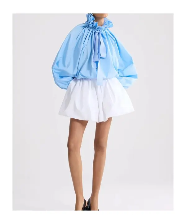 PATOU Voluminous Ruffled Ribbon Top