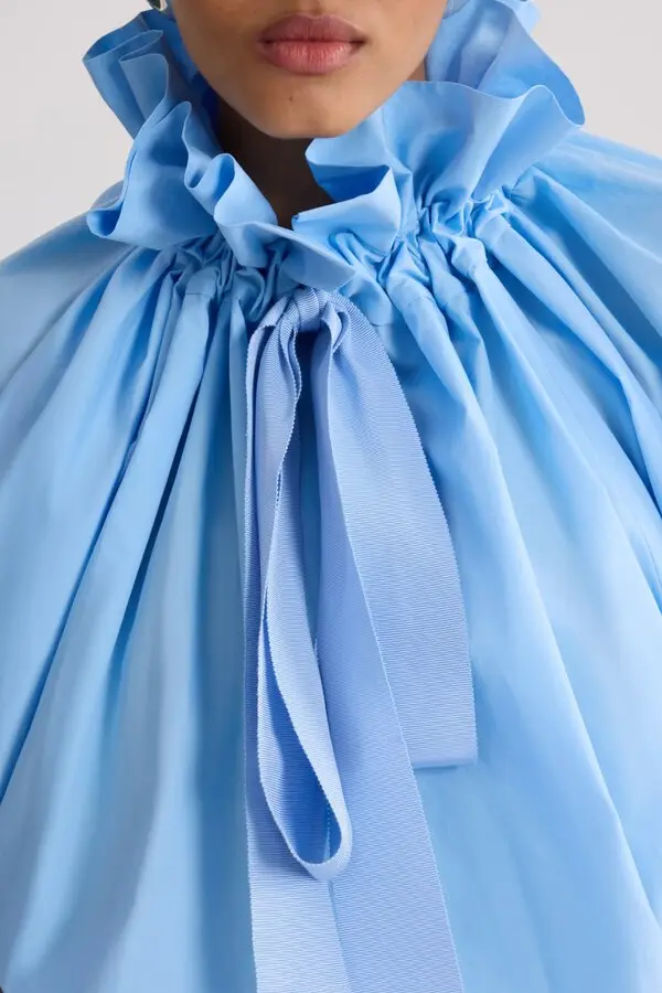 PATOU Voluminous Ruffled Ribbon Top