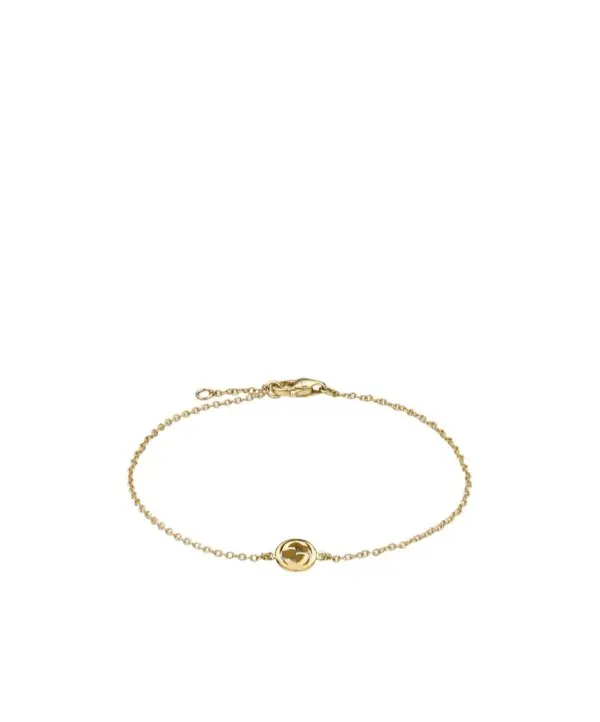 Gucci Interlocking 18k Chain Bracelet - Golden