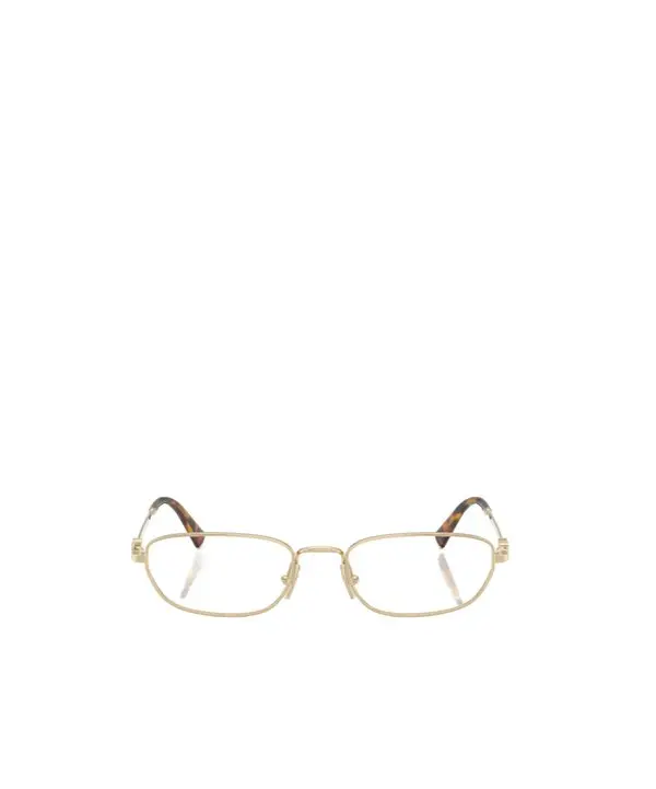 Miu Miu Full Rim Eyeglasses - Golden