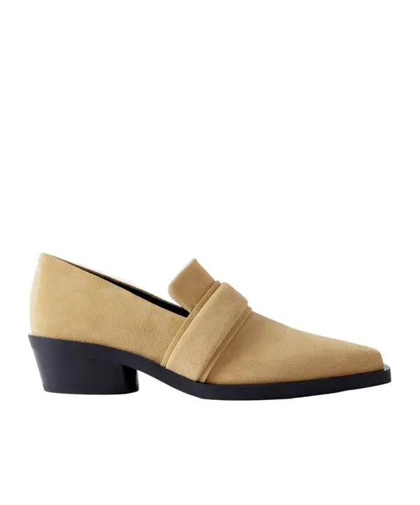 Proenza Schouler Bronco Suede Loafers - Nude