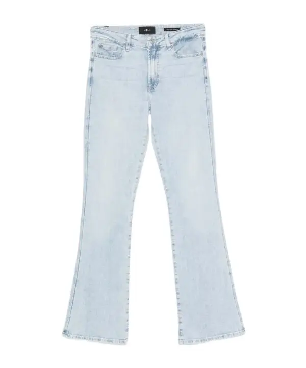 7 For All Mankind Flared Jeans - White