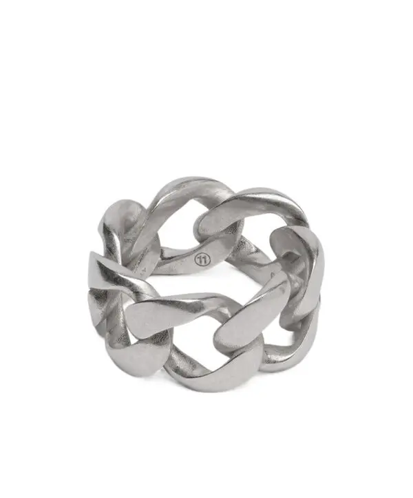 MAISON MARGIELA Maillons Chain Ring - Silver
