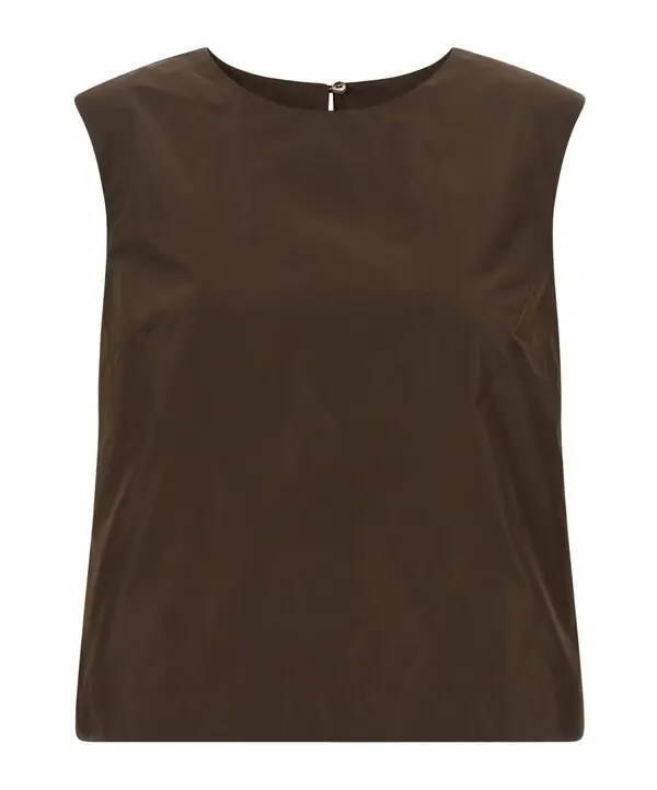 P.a.r.o.s.h Sleeveless Top With Teardrop Cutout - Green