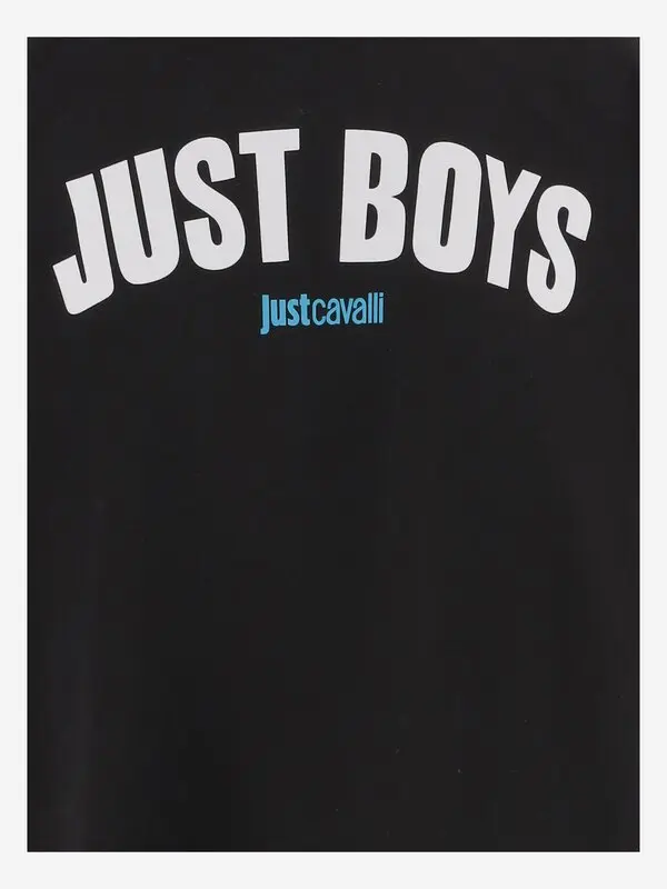 Just Cavalli Logo Printed Crewneck T-shirt