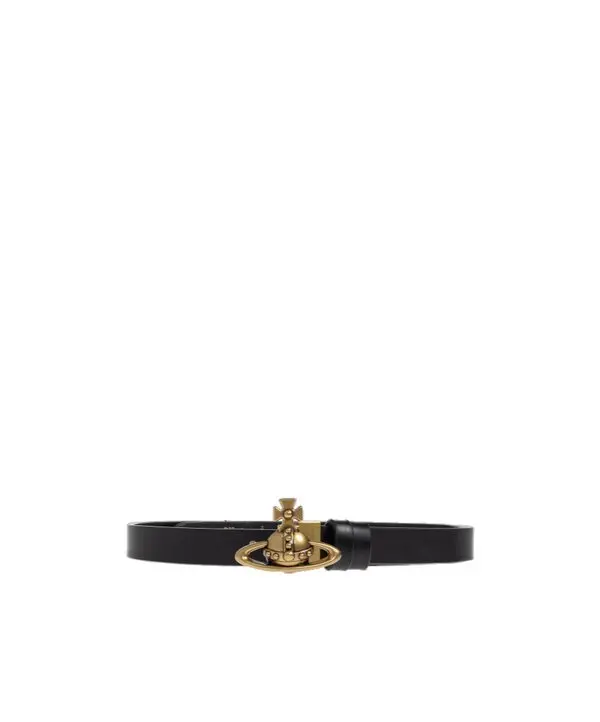 VIVIENNE WESTWOOD Logo Buckle Belt - Black