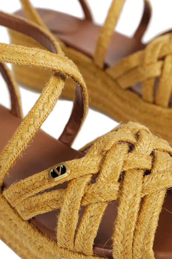 Valentino Garavani Espadrille Wedge Sandals