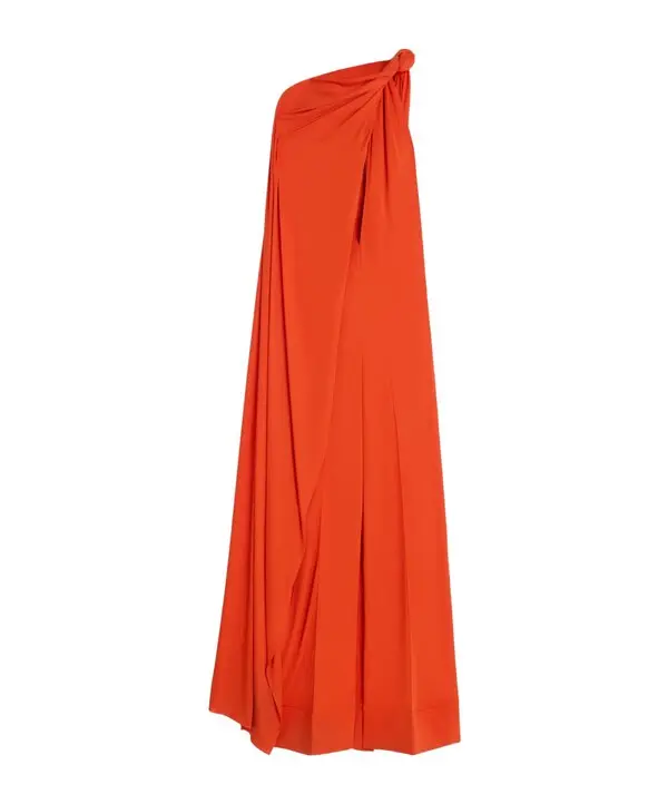 Celine Viscose Jersey Jumpsuit - Red