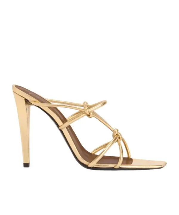 GIUSEPPE ZANOTTI Gz Key Knotted Strap Mules - Nude