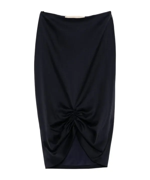 Valentino Garavani Ruched Midi Skirt