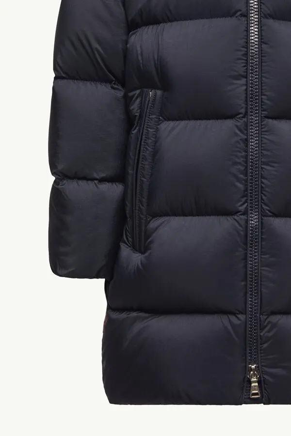 Moncler Marat Hooded Down Jacket With Tricolour Trim