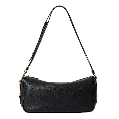 Gucci Half Horsebit Medium Shoulder Bag - Black