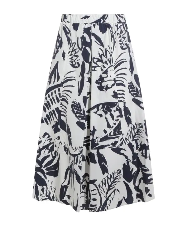 Antonelli Firenze Printed Midi Skirt - White
