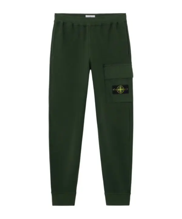 Stone Island Logo Patch Tapered Cargo Pants