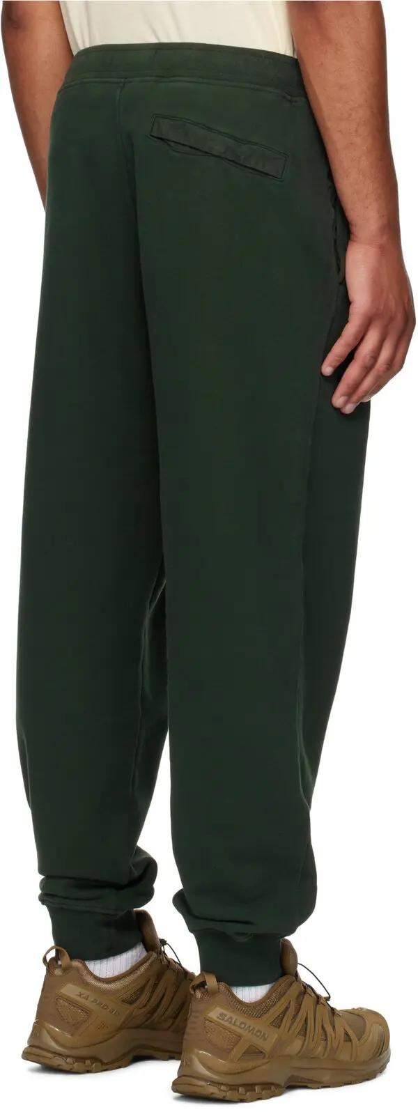 Stone Island Logo Patch Tapered Cargo Pants