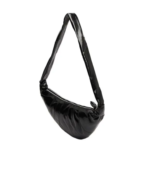 LEMAIRE Medium Croissant Crossbody Bag - Black