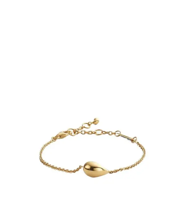 Bottega Veneta 18k Gold Teardrop Link Bracelet - Golden